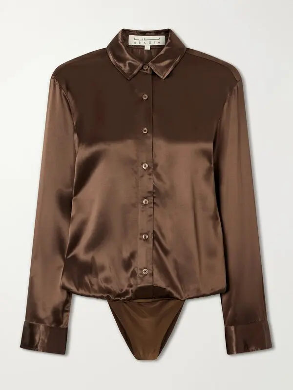 ABADIA Satin Bodysuit