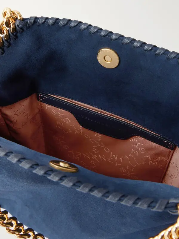 Stella McCartney Mini Falabella Shoulder Bag With Embellishments - Blue