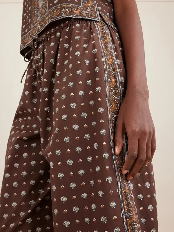 DÔEN Yarrow Printed Cotton Balloon Pants