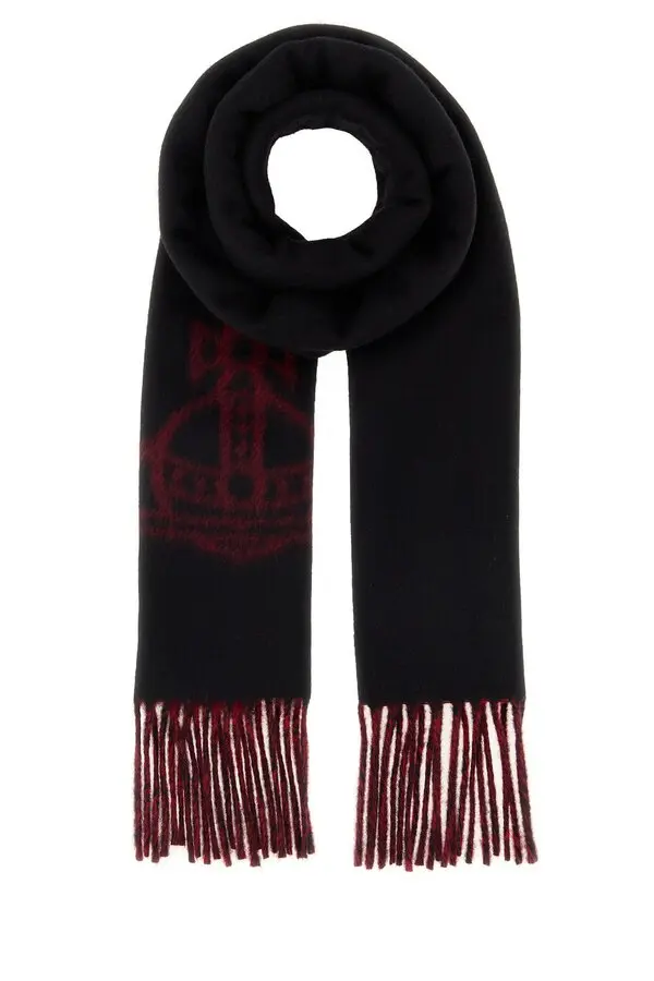 VIVIENNE WESTWOOD Wool Scarf - Black