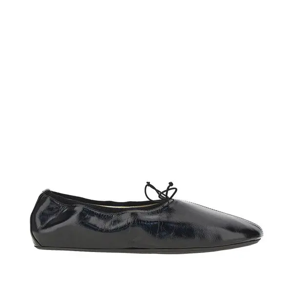 Phoebe Philo Patent Leather Ballerina Flats - Black