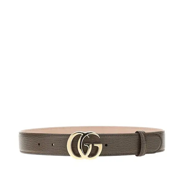 Gucci Gg Marmont Leather Belt - Brown