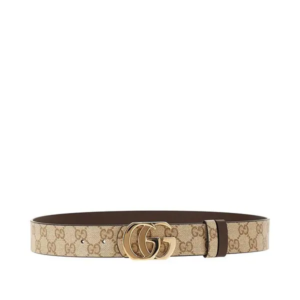 Gucci Double G Reversible Belt - Brown