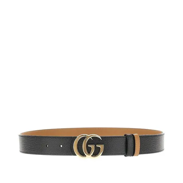 Gucci Gg Marmont Reversible Leather Belt - Black