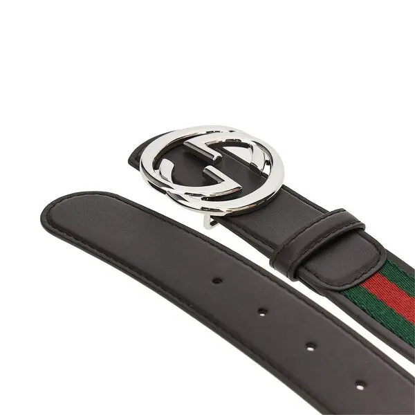 Gucci Reversible Belt With Interlocking Gg Buckle