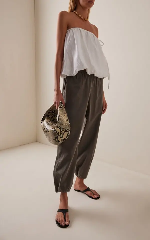 DEIJI STUDIOS Cotton Toggle-hem Pants