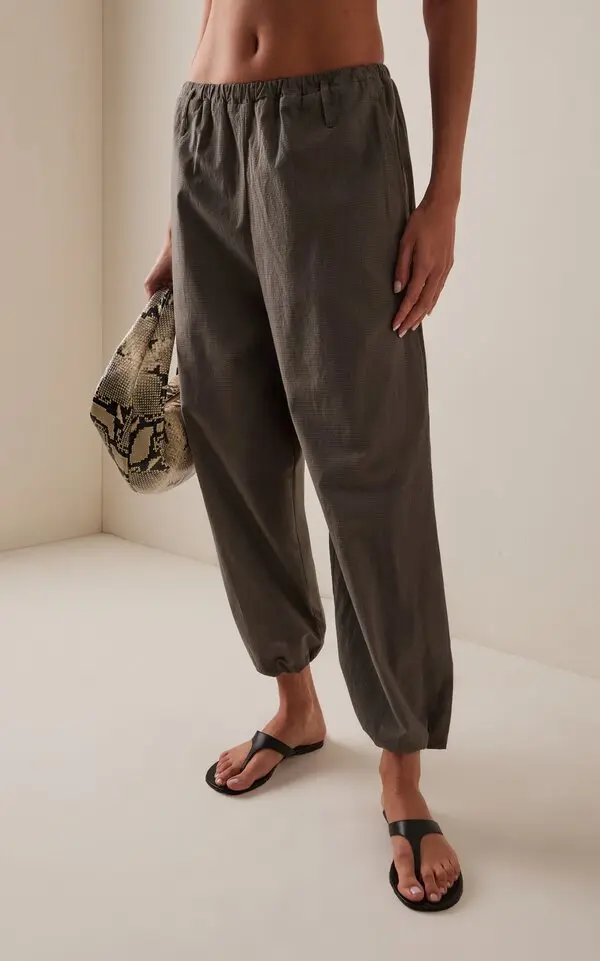 DEIJI STUDIOS Cotton Toggle-hem Pants