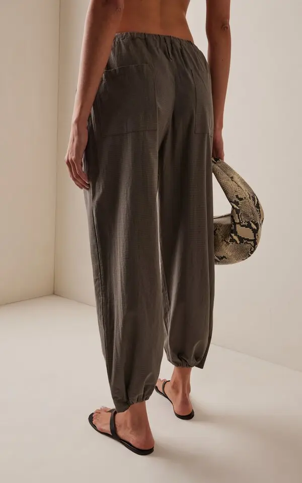 DEIJI STUDIOS Cotton Toggle-hem Pants
