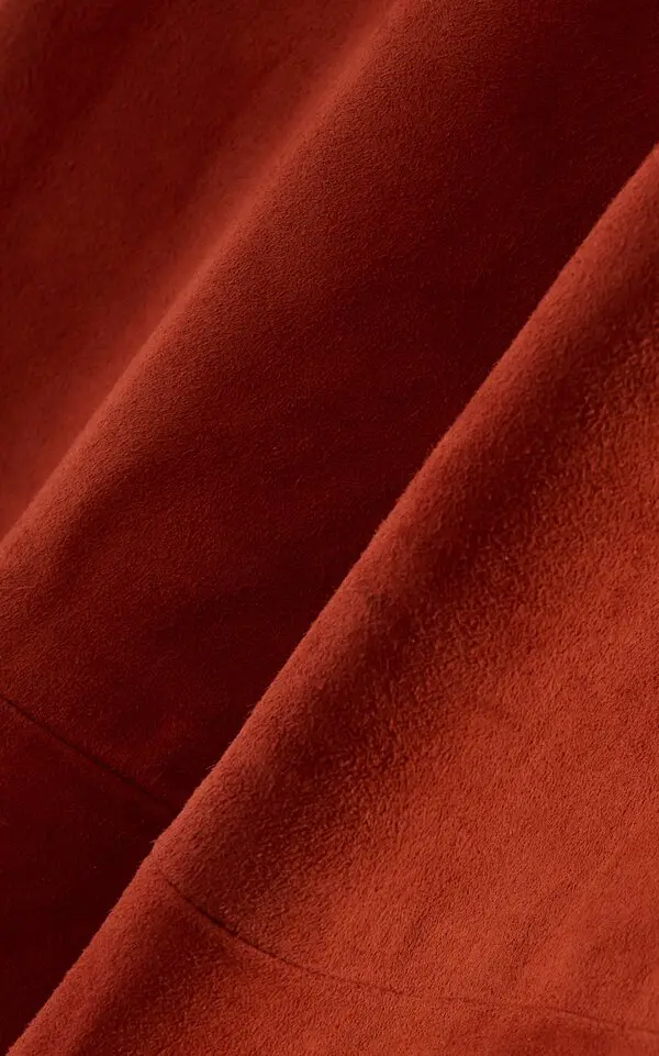 ST. AGNI Exclusive Suede Midi Circle Skirt