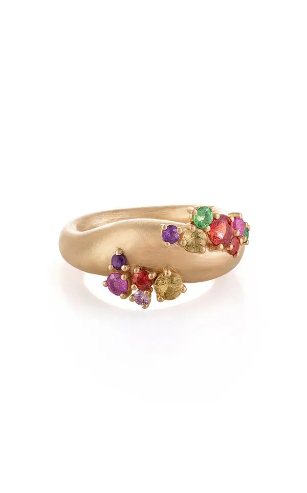 NADA GHAZAL Dancing Joy 18k Yellow Sapphire Ring - Gold