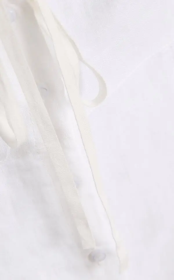DEIJI STUDIOS Relaxed Linen Tie Top