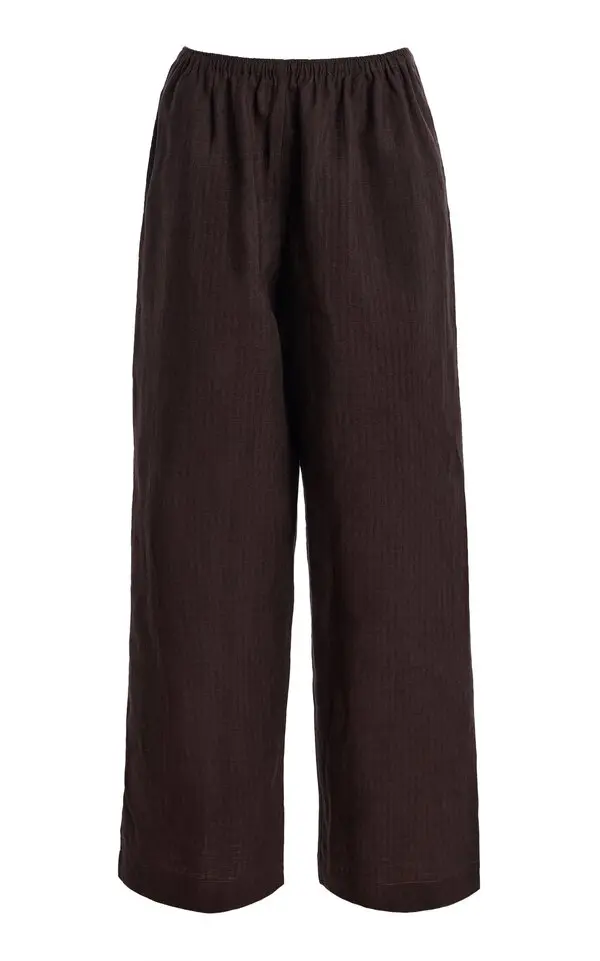 DEIJI STUDIOS Ease Striped Linen Trousers