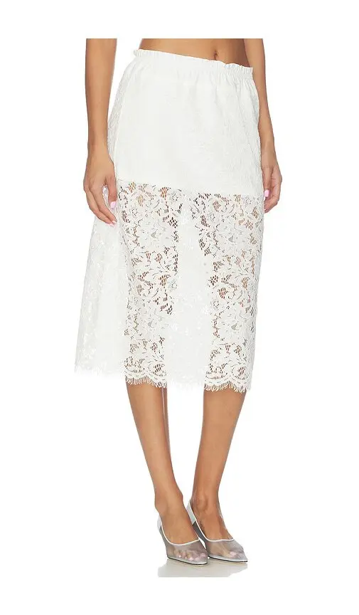 Rue Sophie Selora Lace Midi Skirt