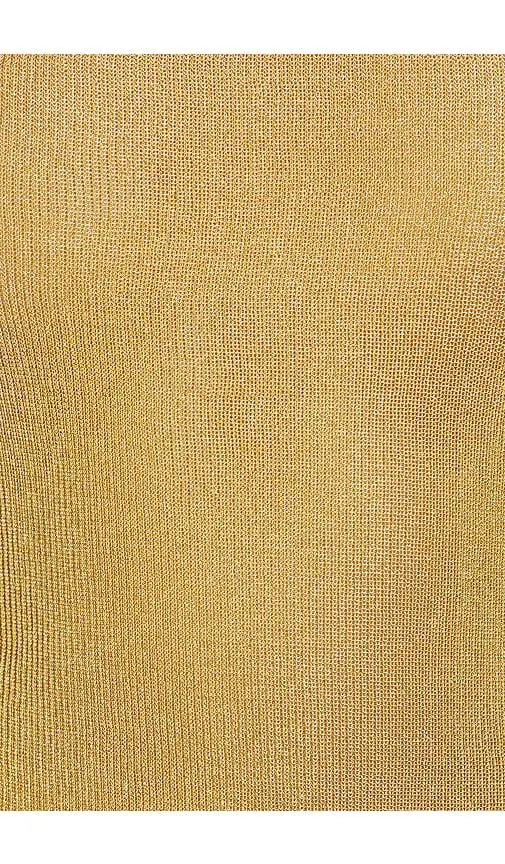 GUIZIO Estelle Backless Metallic Mini Dress - Gold