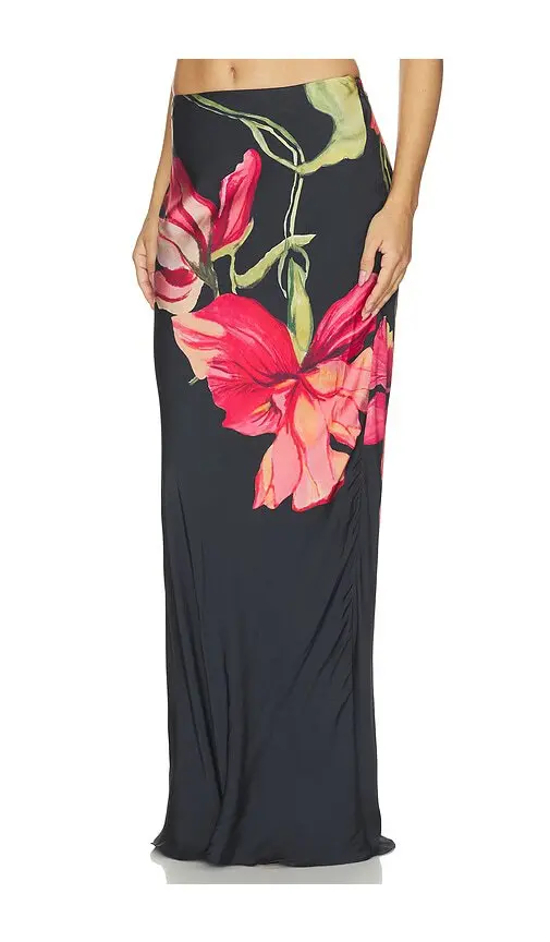 Rococo Sand Floral Print Maxi Skirt