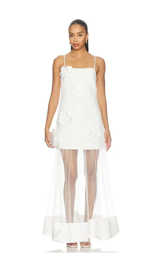 ELLIATT Reina 3d Floral Gown - White