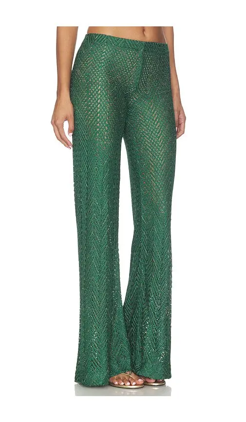 Hanne Bloch Metallic Knit Trousers