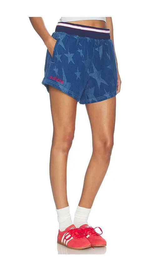 ADIDAS ORIGINALS Denim Graphic Varsity Shorts