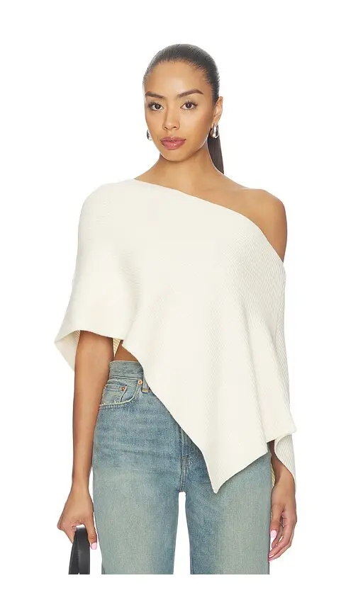 Lioness Luminous Poncho In Ivory