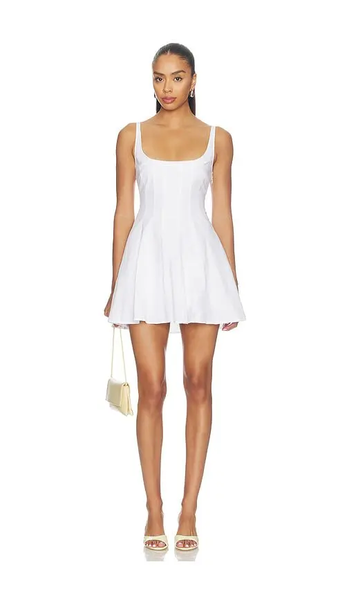 GUIZIO Leila Tank Mini Dress - White