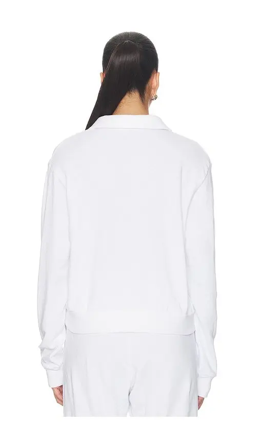 Michael Lauren Kyson Drop Shoulder Crop Polo