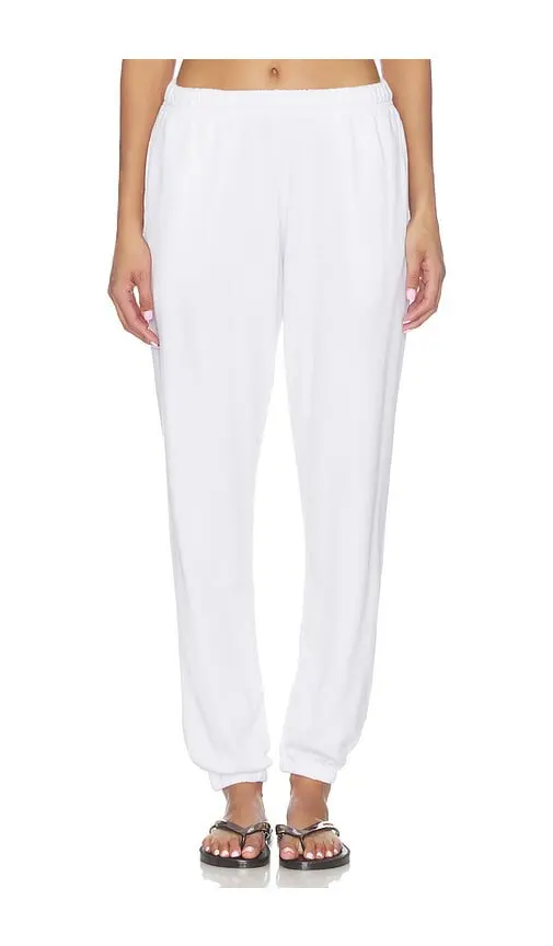Michael Lauren Viper Sweatpant With Side Pocket - White