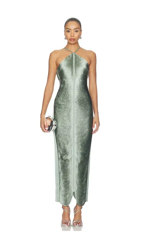 Cult Gaia Renata Gown In Mint - Cool Mint