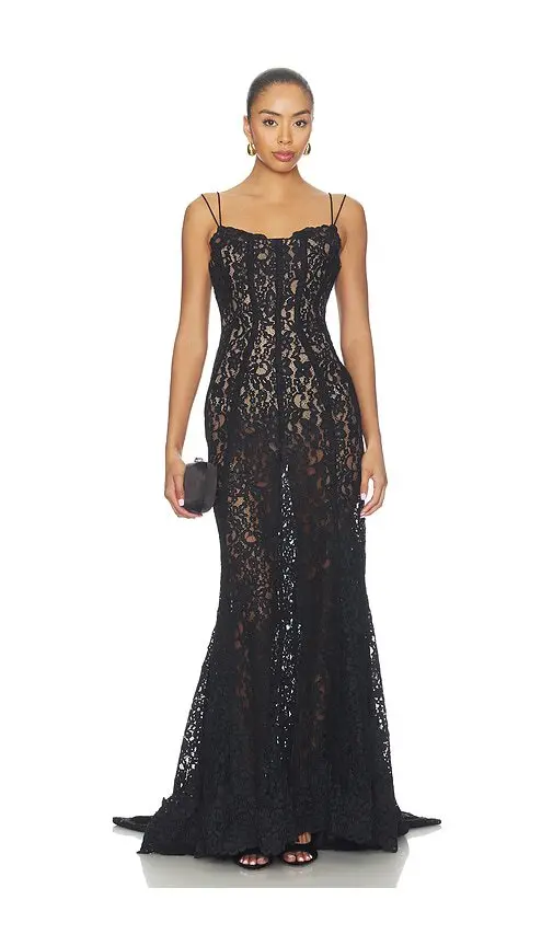 Cult Gaia Saylor Gown - Black
