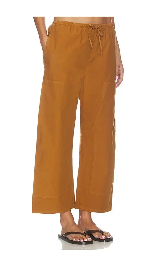LESET Kyoto Carpenter Pant In Brown