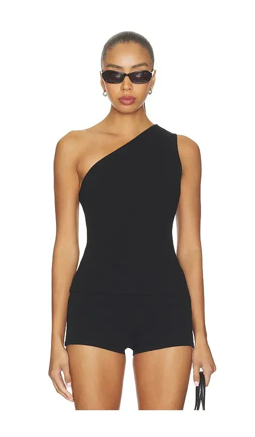 LOVERS AND FRIENDS One Shoulder Ribbed Top