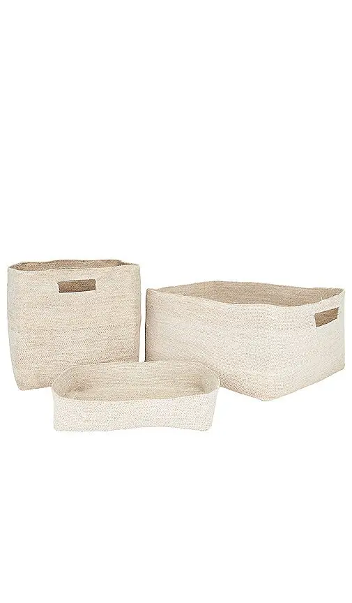 HAWKINS NEW YORK Essential Woven Storage Set - White