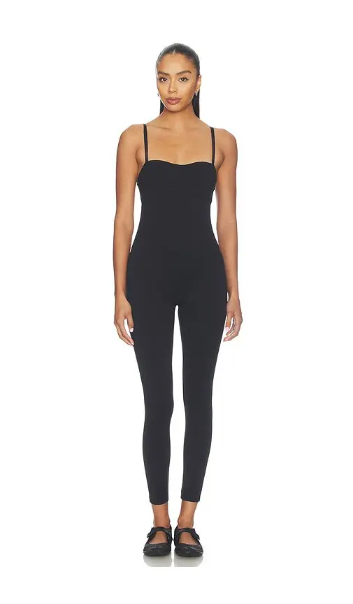 FLEUR DU MAL Molded Cup Onesie - Black