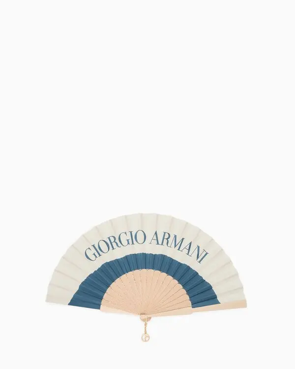 Giorgio Armani Mare Banana-wood Fan - Two-tone