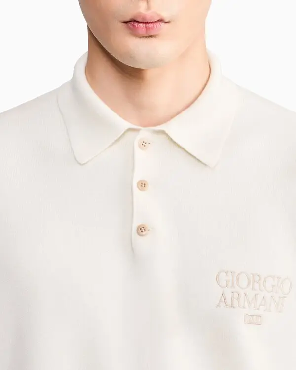 Giorgio Armani Long-sleeve Cashmere Polo Kith For Knicks