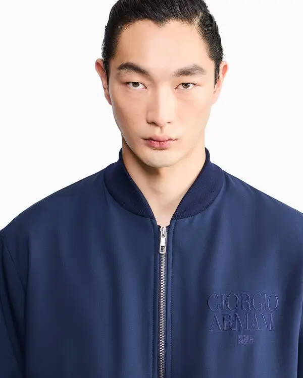 Giorgio Armani Pure Wool Crepe Bomber Kith For Knicks