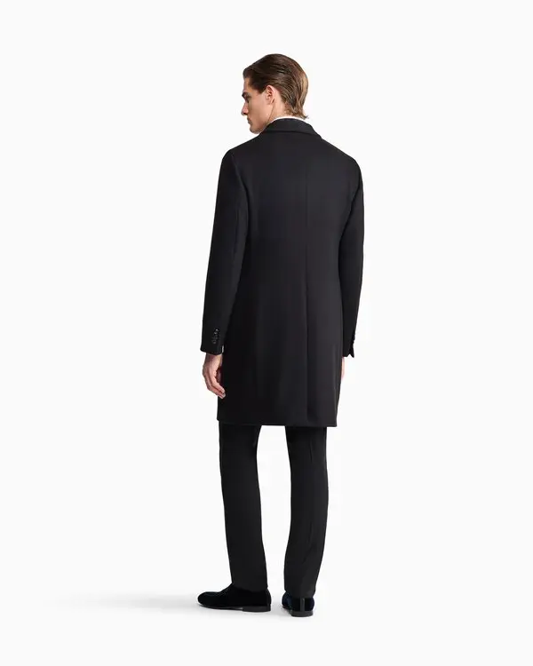 Giorgio Armani Double-breasted Shawl Collar Cashmere Coat