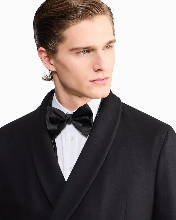 Giorgio Armani Double-breasted Shawl Collar Cashmere Coat