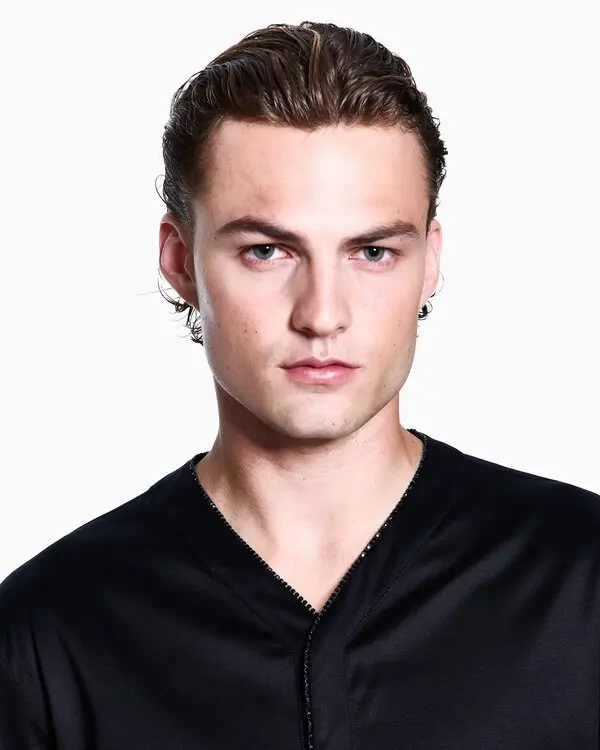 Giorgio Armani Cotton Shirt With Rhinestone Detail