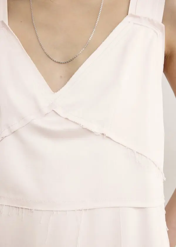 TOTEME V-neck Double-faced Satin Slip Dress