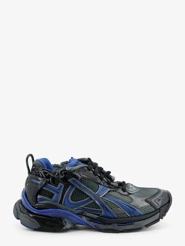 Balenciaga Runner Sneakers In Mesh With Contrasting Inserts - Black