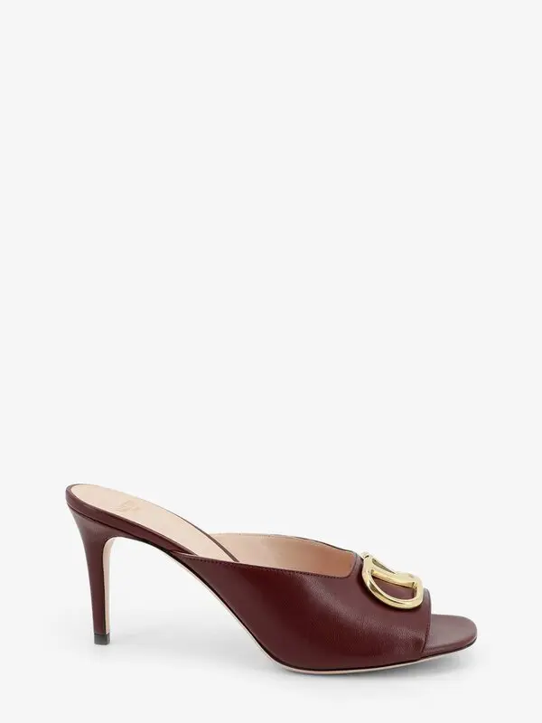 Valentino Garavani Vlogo Signature Leather Sandals - Brown