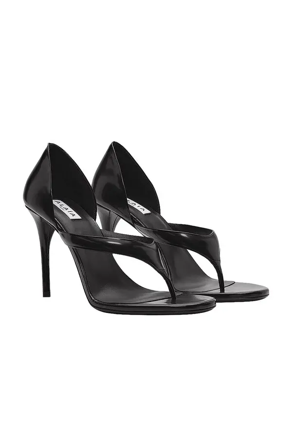 Alaïa Infradito Sandal In Black - Noir