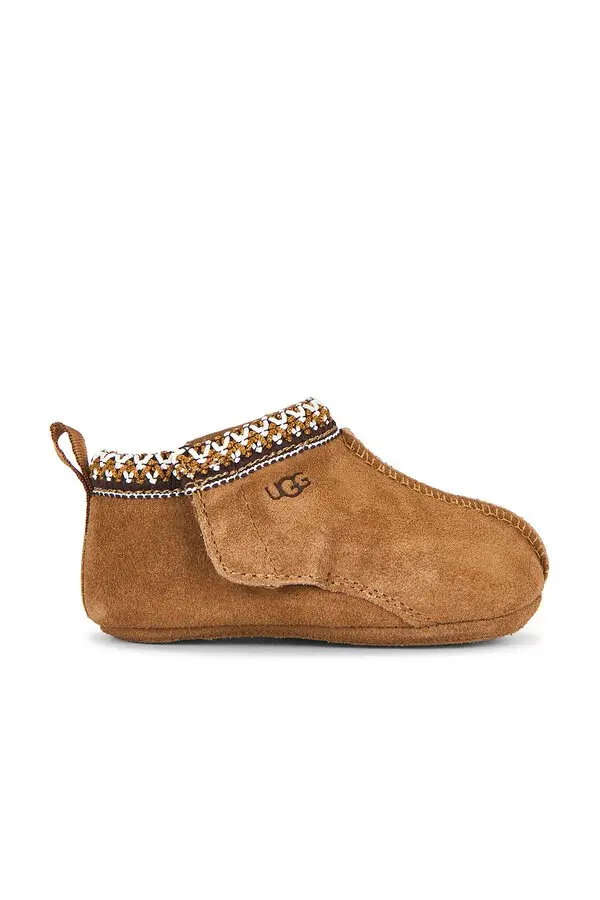 UGG Baby Tasman Slipper In Brown - Chestnut