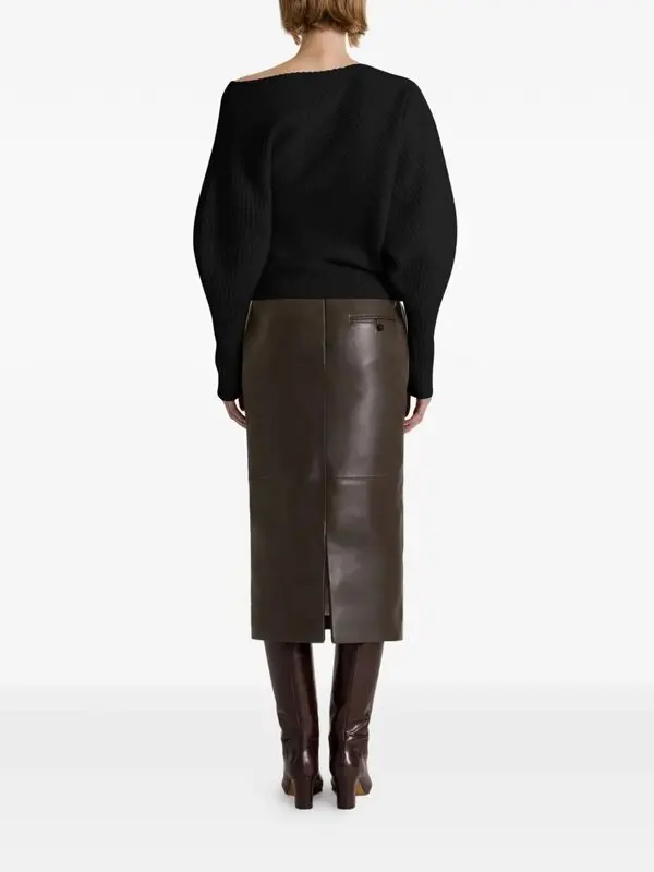 Alberta Ferretti Wide Boat-neck Sweater