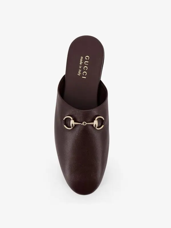 Gucci Leather Mule With Horsebit Detail