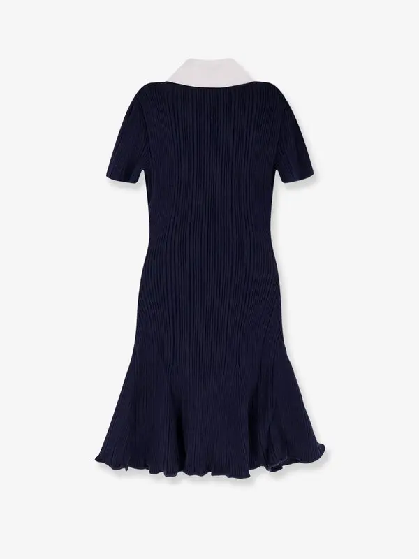 SELF-PORTRAIT Ribbed Mini Dress