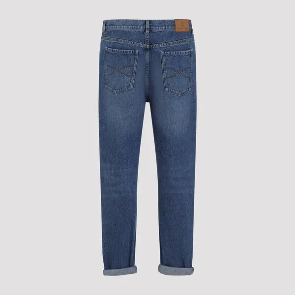 Brunello Cucinelli Straight Leg Jeans - Blue