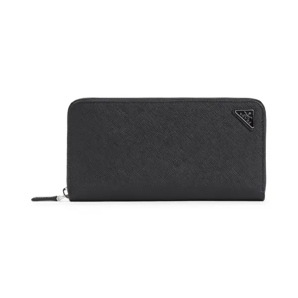 Prada Wallet Zip Around - Black
