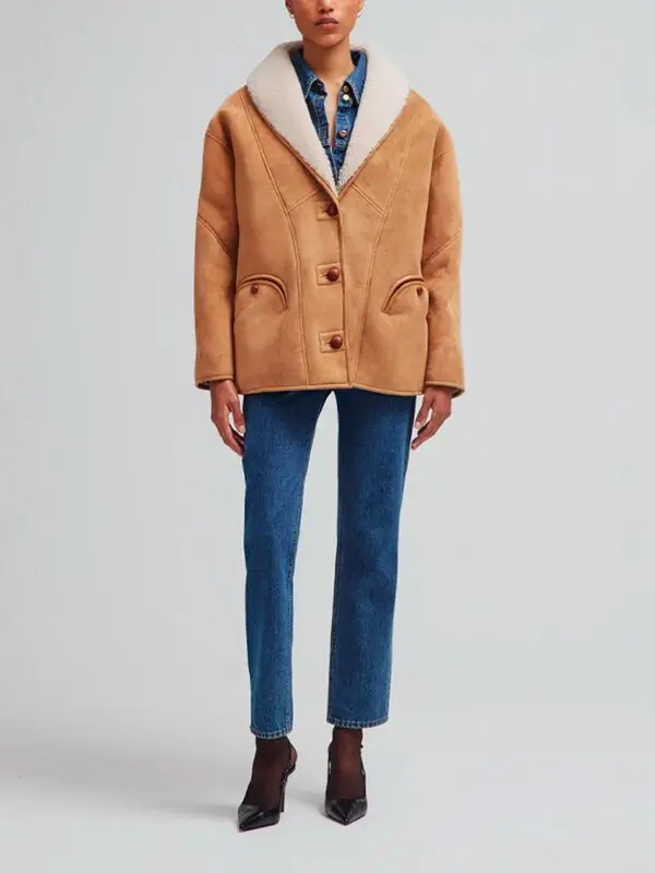 BLAZÉ MILANO Tatoosh Shearling Coat
