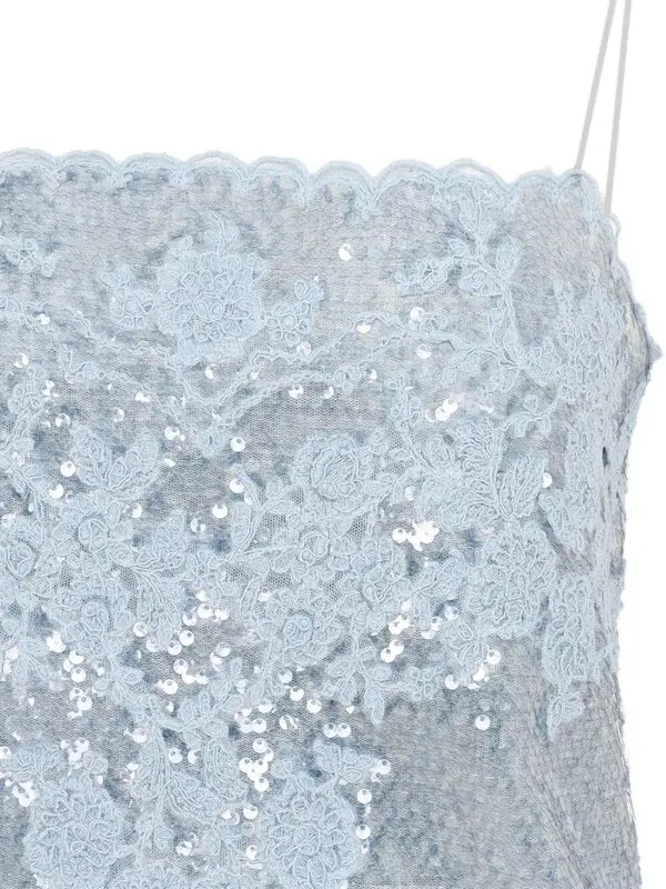 ERMANO SCERVINO Ermanno Scervino Sequined Lace Slipdress
